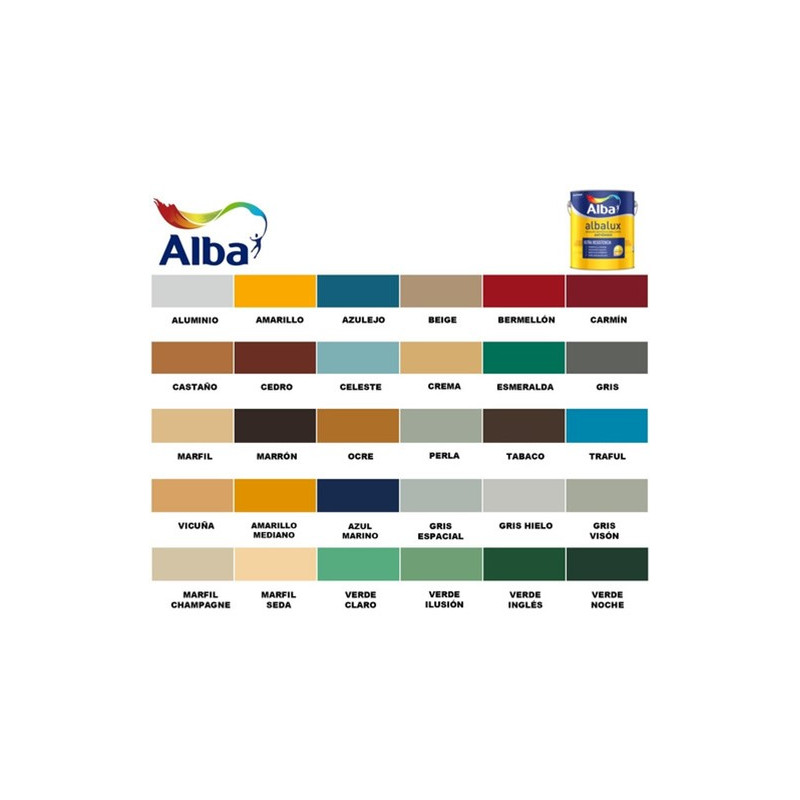 ESMALTE SINTETICO BRILLANTE G1 056 AMARILLO.MED.x 1LITRO "ALBALUX"